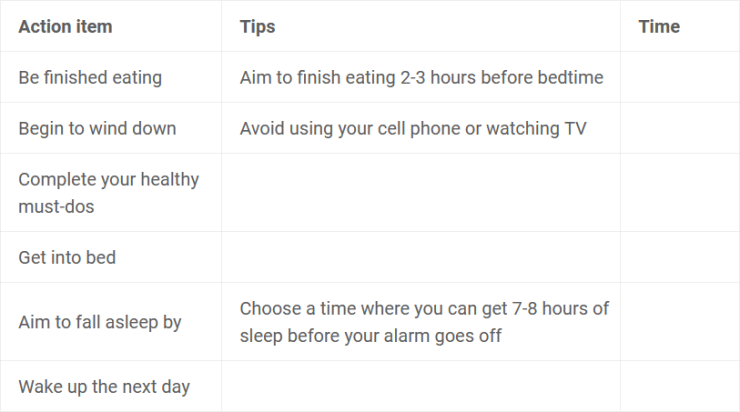 Create your plan for better sleep - Health Advocate Blog